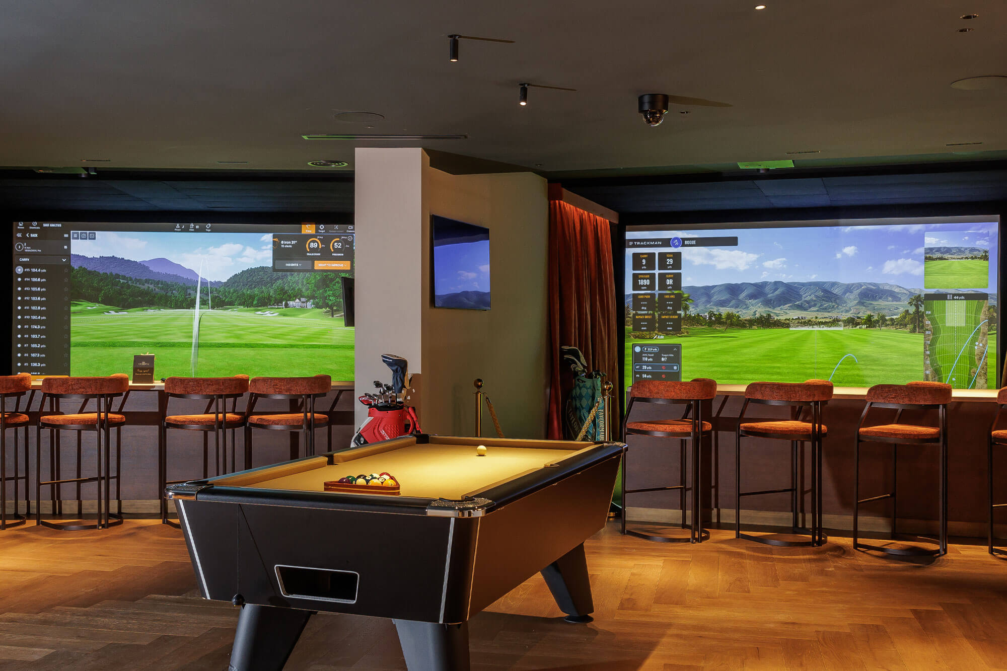 Trackman Golf Simulators At The Clubhouse Marbella